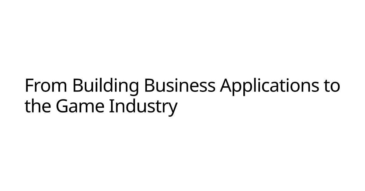 From Building Business Applications to the Game Industry | Andresromero.dev